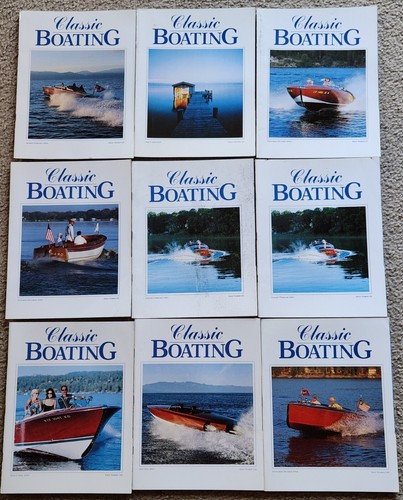 Lot of 9 Classic Boating Magazines #93, #94, #97, #98, #99(2), #100 ...