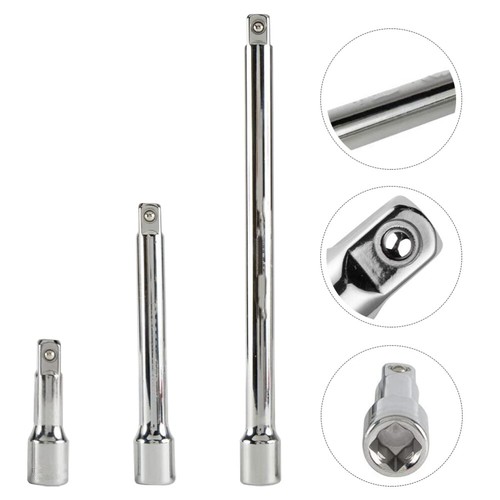 3 Pcs Extension Rod Sleeve Ratchet Extender Tool Lengthened Socket Bar ...