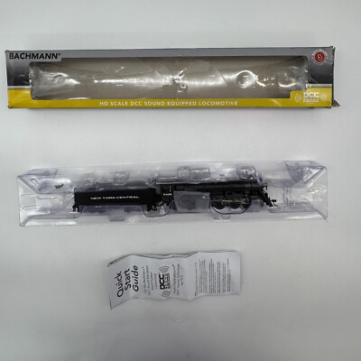 BACHMANN #53604 HO SCALE NYC 5438 4-6-4 Hudson Steam Locomotive w DCC w ...