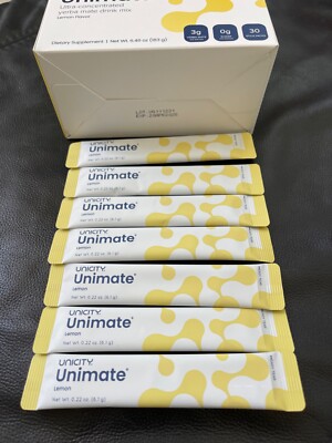 Unicity Unimate Diet Instant Beverage Mix Lemon 7 Packets Exp 2026 | eBay