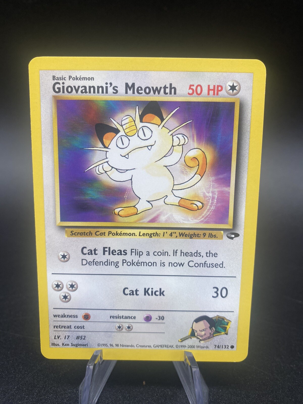 Giovanni's Meowth 74/132 - Pokemon TCG Gym Challenge - NM - Unlimited ...