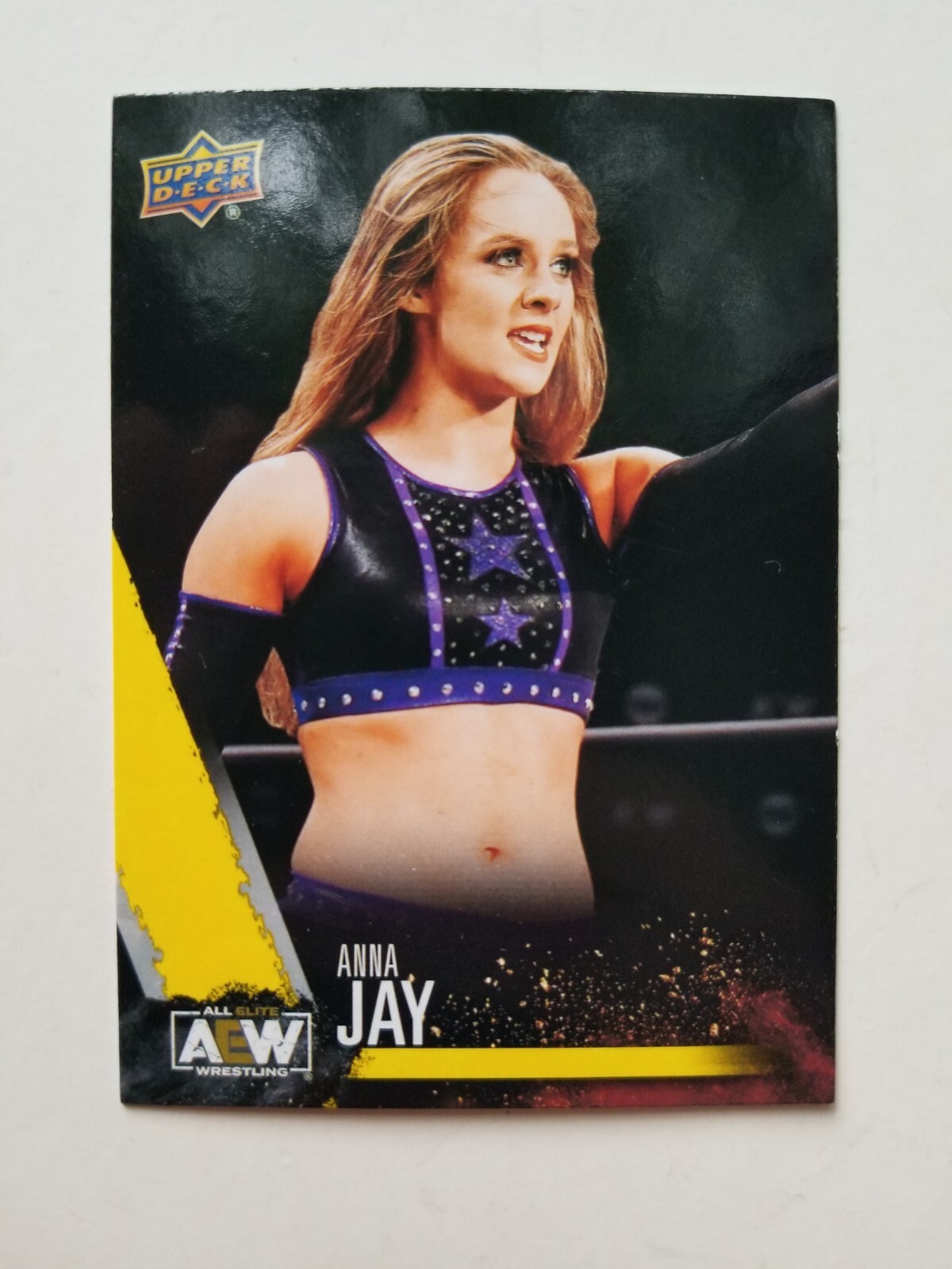 2021 AEW Upper Deck Anna Jay #28 Dark Order Yellow Parallel Jazwares ...