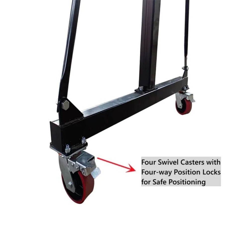 1 Ton Steel Portable Gantry Crane Telescoping Portable Shop Lift Hoist ...