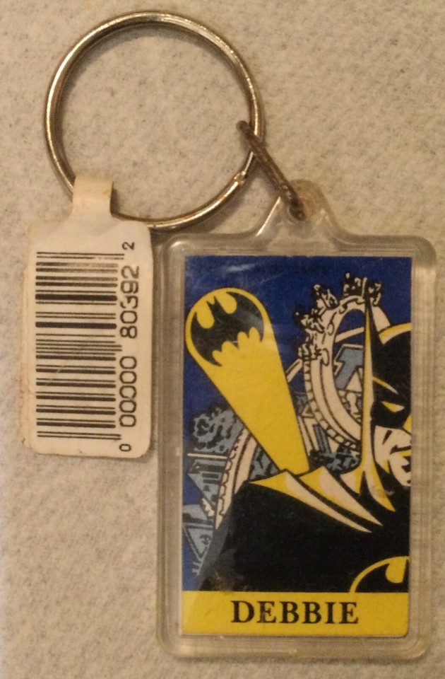 SIX FLAGS ASTROWORLD “DEBBIE” BATMAN THE ESCAPE ROLLERCOASTER KEYCHAIN ...