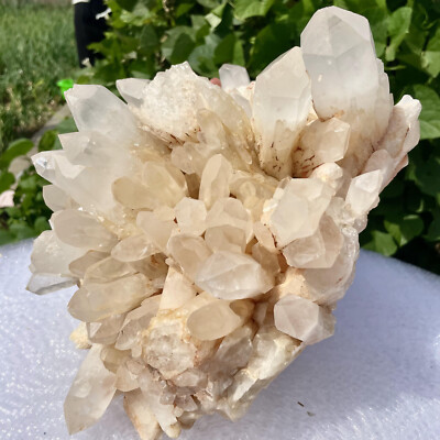 21.4LB A+++Large Natural white Crystal Himalayan quartz cluster ...