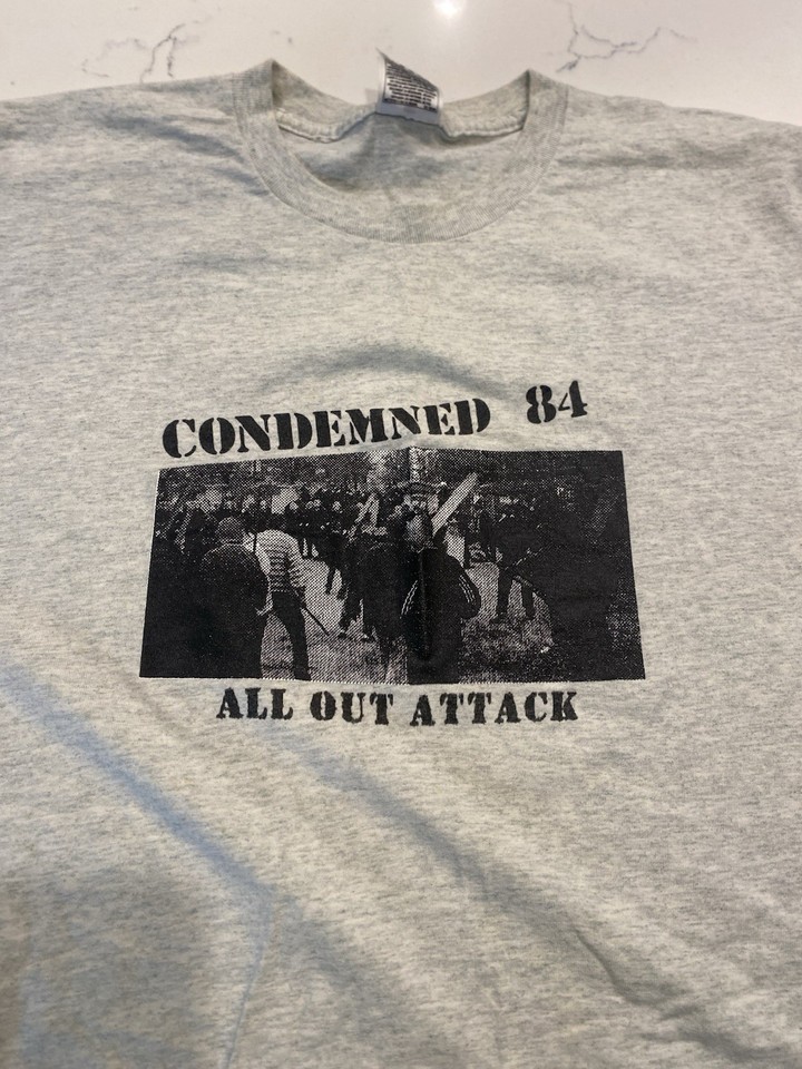 Condemned 84 ISD ROR Rebelles Oi! RAC TShirt Lot Sized XL Skinhead Punk ...