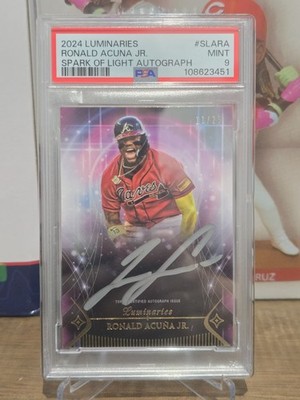 2024 Luminaries Spark of Light Auto Ronald Acuna Jr SP #/25 PSA9 | eBay