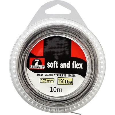 7 Strands 5-200lb Stainless Steel Wire Fishing Line Wire Spinner ...