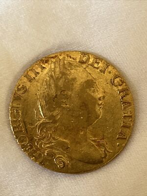 1786 Britain George III Gold Guinea, 1 Guinea Gold Coin, Low Mintage ...