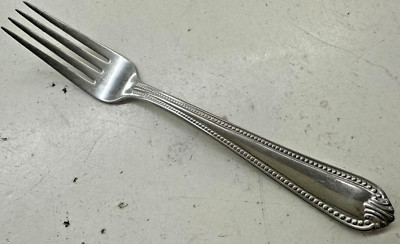 1 Salad Fork Lenox Bead Stainless Glossy Plume Tip 18/10 7" Beaded | eBay