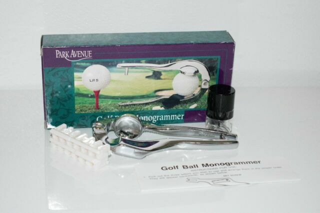 Park Avenue Golf Ball Monogrammer Monogramms up to 3 Intials for sale ...
