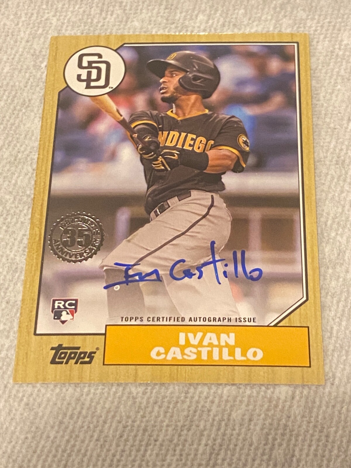 2022 TOPPS UPDATE 1987 TOPPS AUTOGRAPH IVAN CASTILLO PADRES ROOKIE | eBay