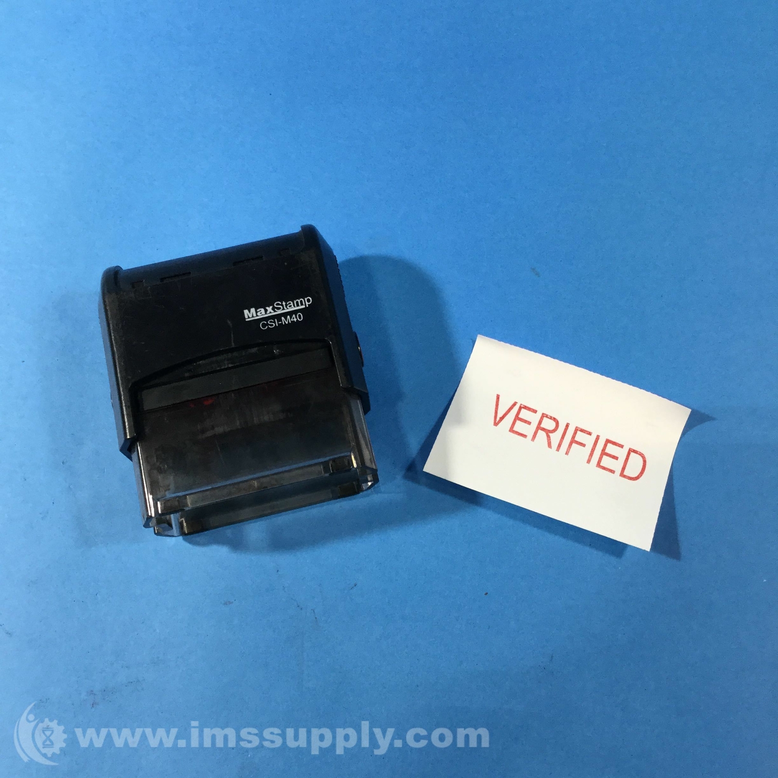 Max Stamp CSI-M40 Self-Inking Verified Stamp USIP | eBay