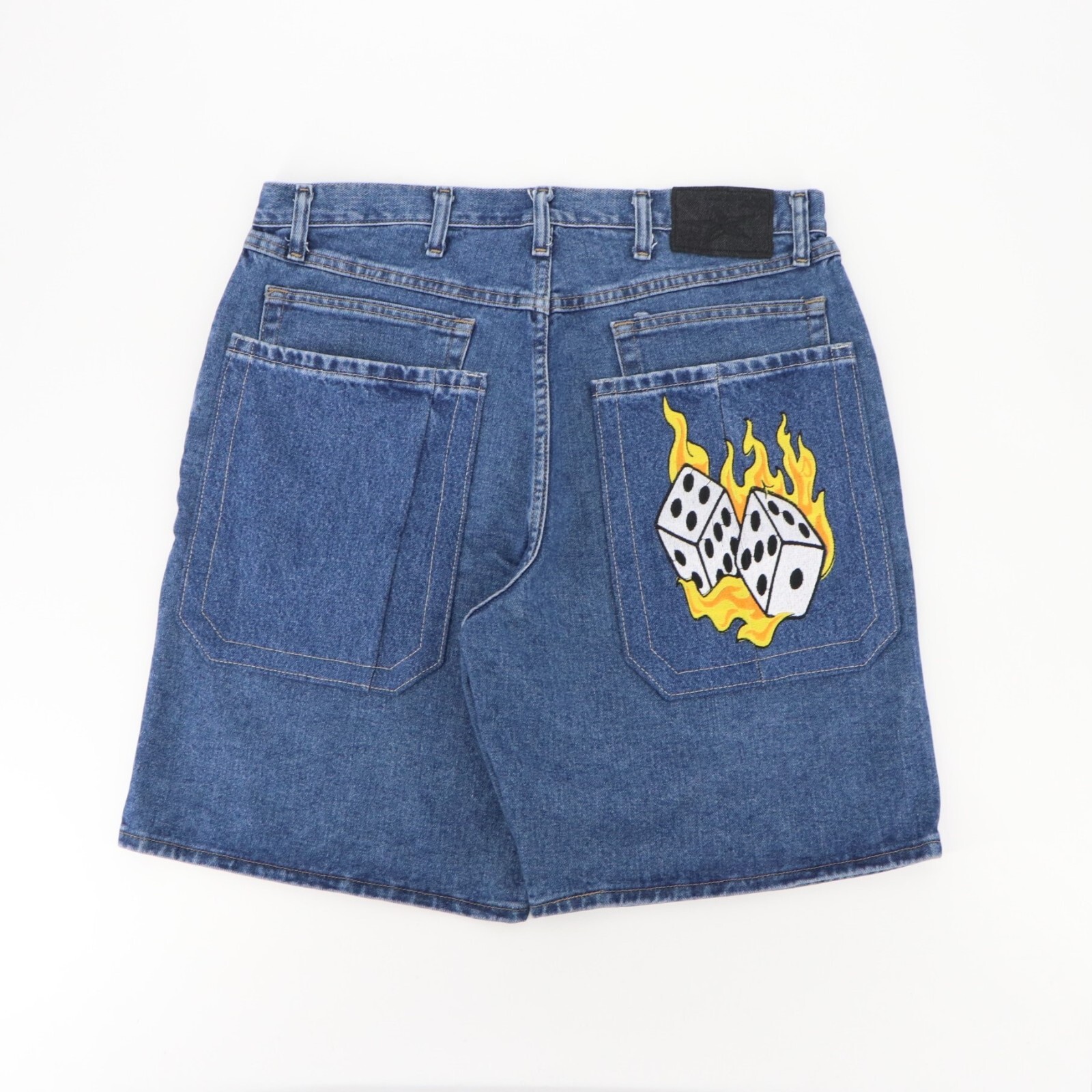 JNCO Inspired Custom Jeans Baggy Jorts Embroidered Sk… - Gem