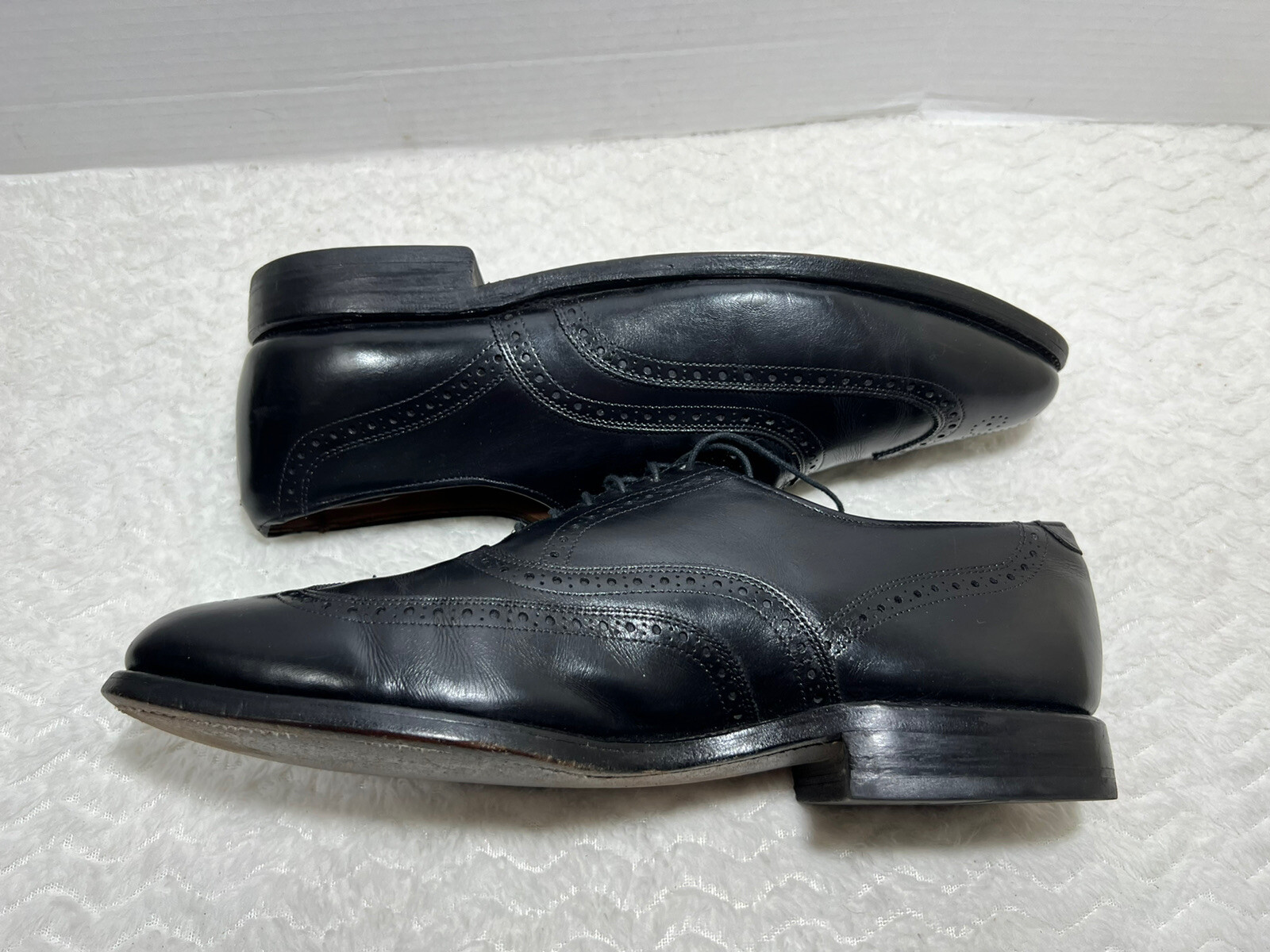 Allen Edmonds CHESTER Wingtips 1903 Oxfords Men's 11D Dress Shoes Black ...