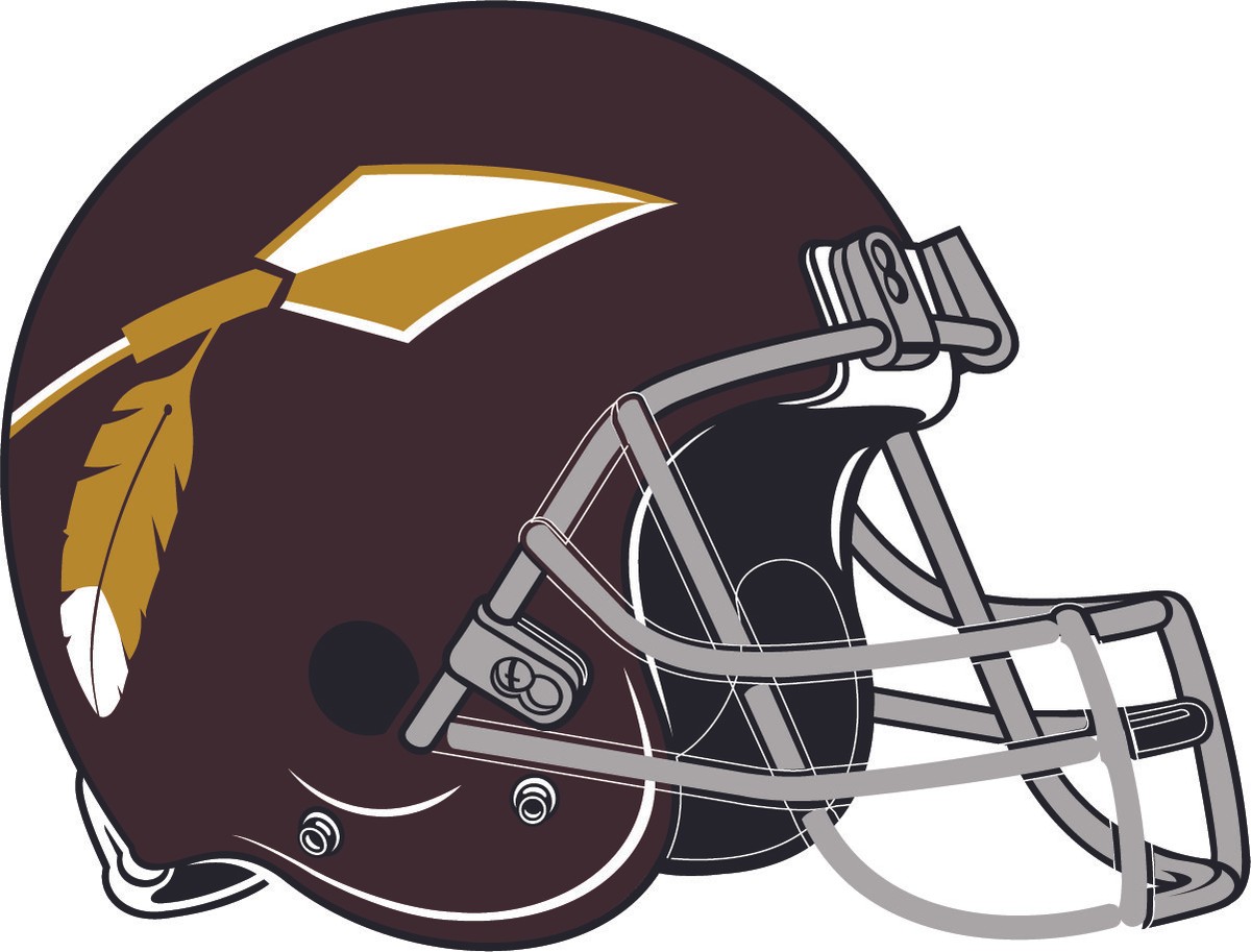 Redskin Arrow Logo WASHINGTON REDSKINS 70th Anniversary GAME HELMET