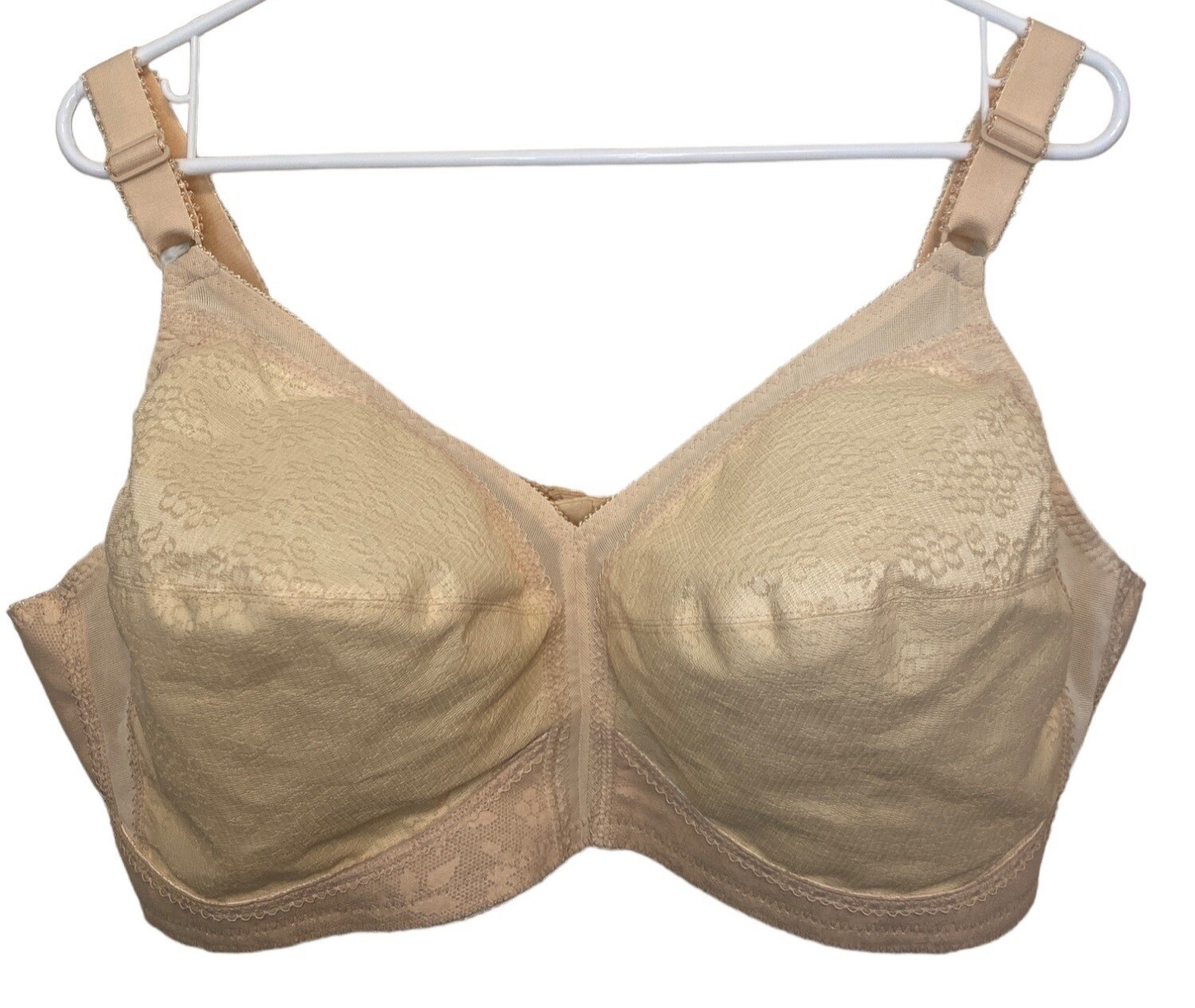 Playtex 18 hour beige 20/27 sensational support wirefree bra size 48C ...