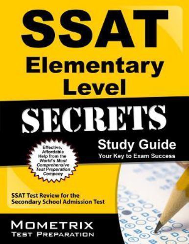 SSAT Elementary Level Secrets Study Guide : SSAT Test Review for the ...