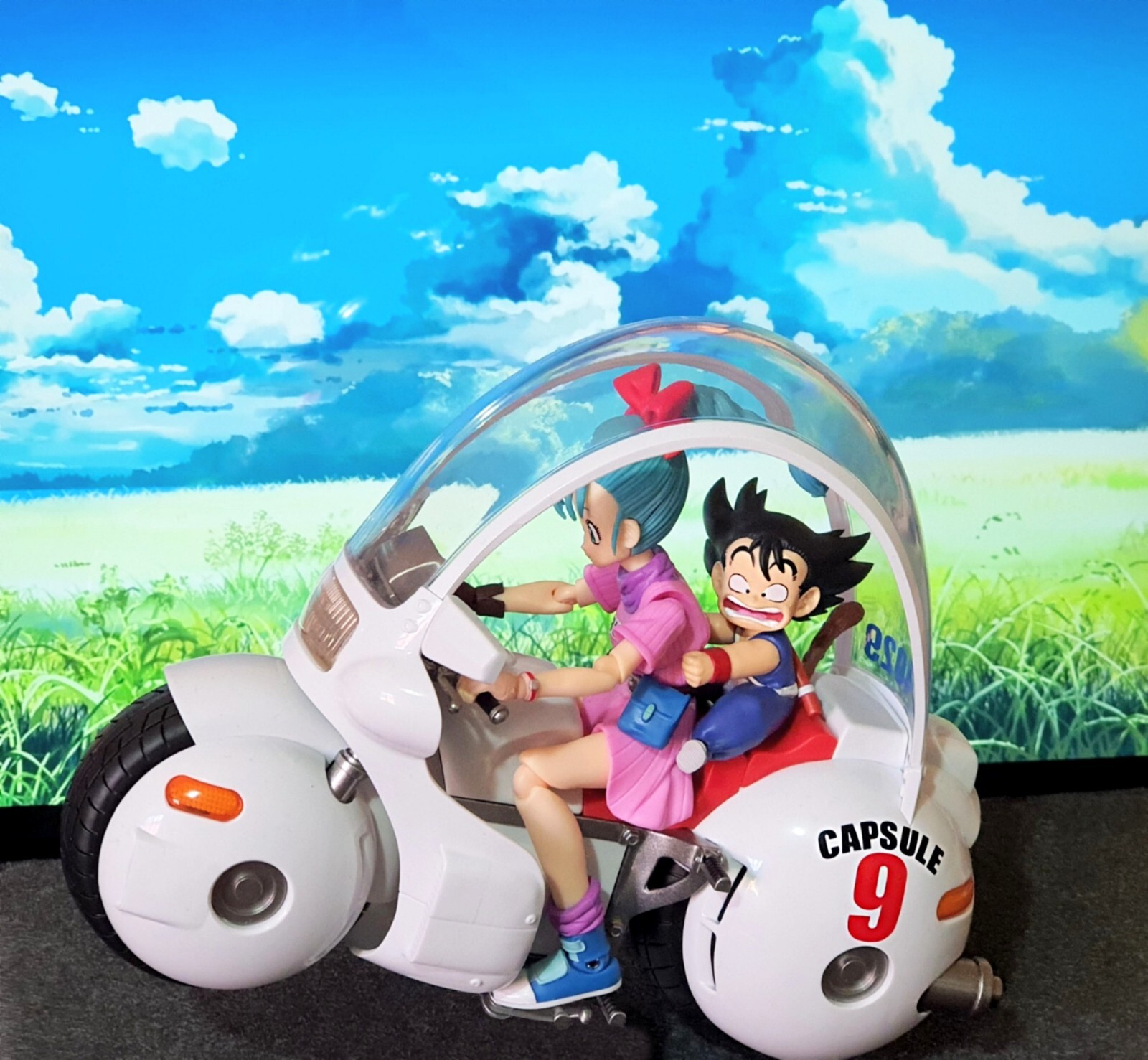S.H.Figuarts Anime Dragonball Bulma's MOTORCYCLE Bike Hoipoi Capsule No ...