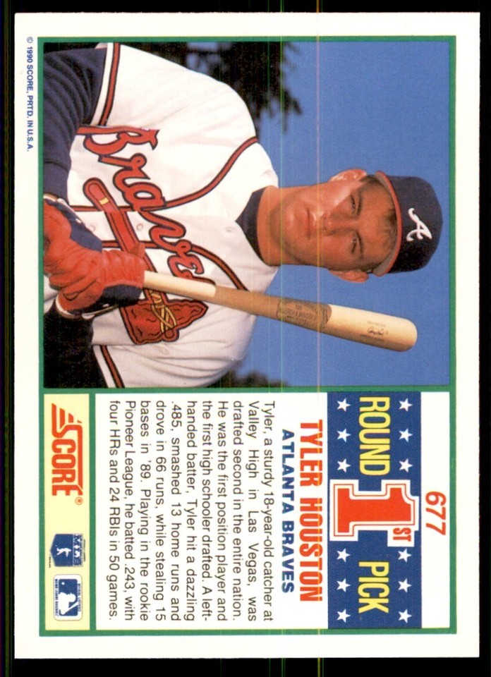 1990 Score Tyler Houston Baseball Cards #677 | eBay