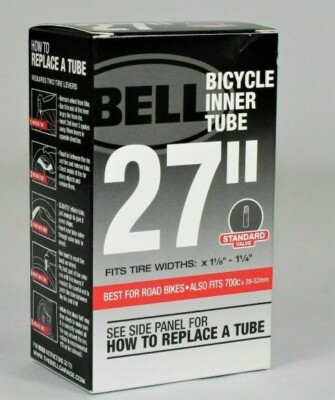 BELL Bicycle Inner Tube 27"x 1-1/8"-1-1/4" Fits 700C 28-32mm Standard ...