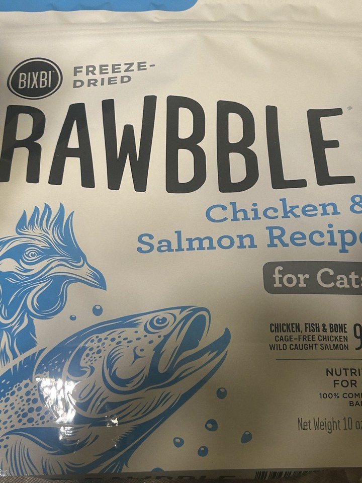 BIXBI Rawbble Freeze Dried Cat Food, Chicken & Salmon Recipe, 3.5 oz | eBay