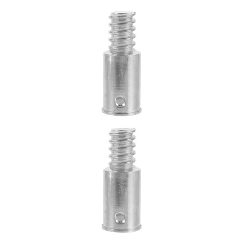 2 Count Aluminum Alloy Threaded Headgear Tip Replacement, Broom Handle ...