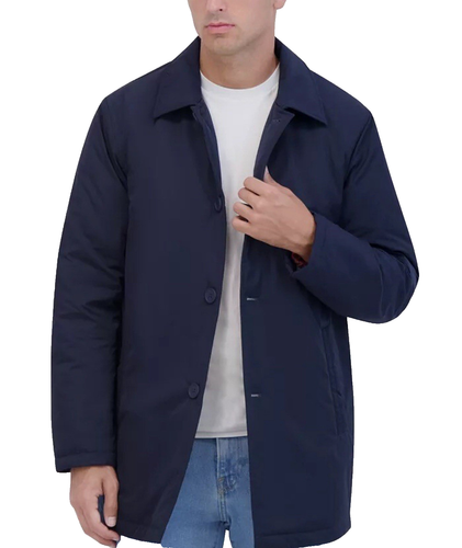 Robert Graham Navy Men's Lightly Padded Car Coat Jacket Size US L $275 ...