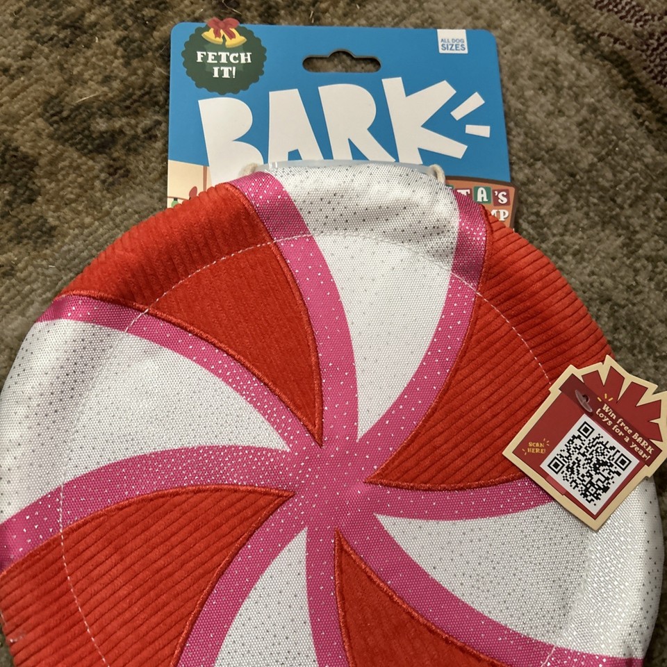 Bark Box Fetch It Throw Dog Toy 10in Dia. Crinkle, T-shirt Rope, No ...