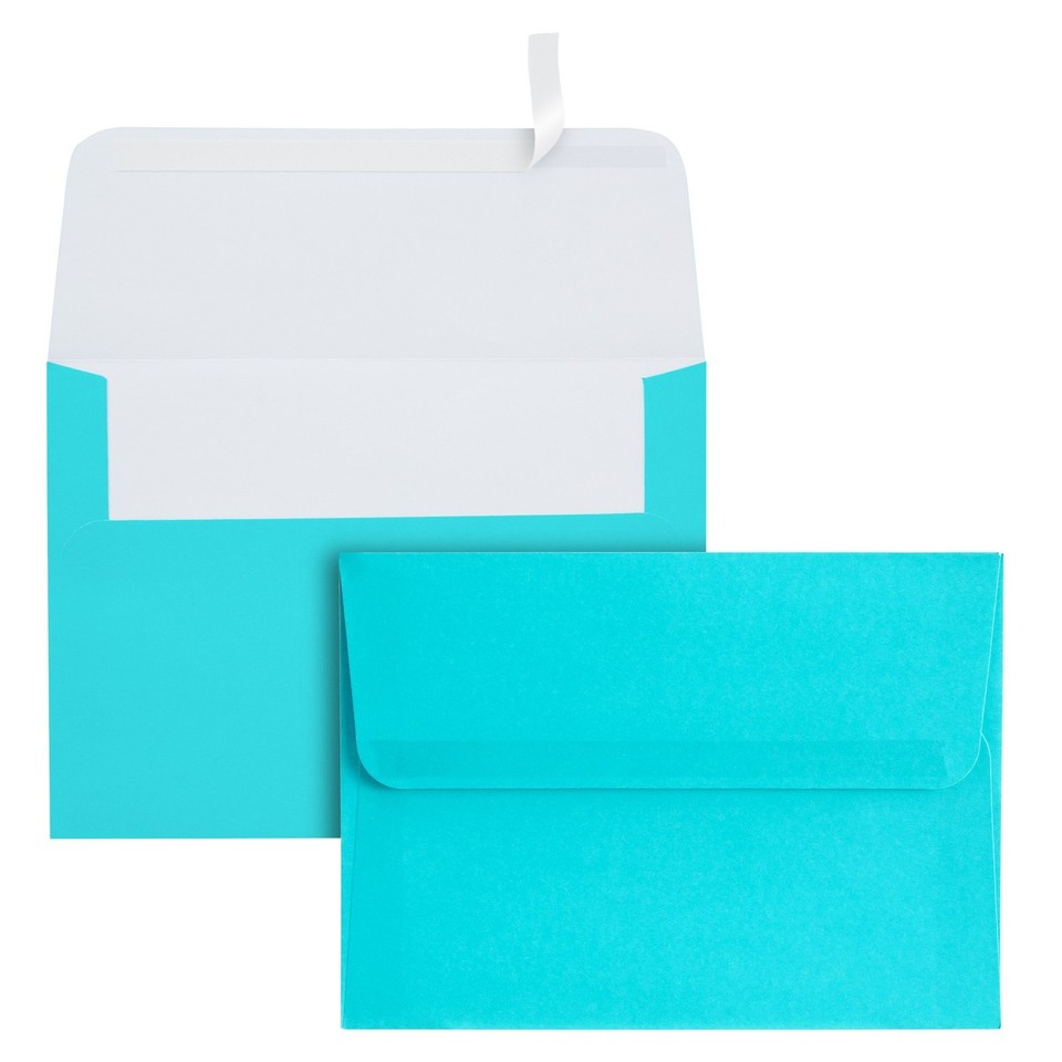 100 Pack Colored Envelopes 5x7 for Mailing, A7 for Invitations ...