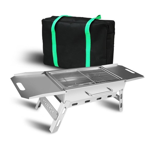 Portable Charcoal Grill Instant Assembly Heavy 304 Stainless Steel ...