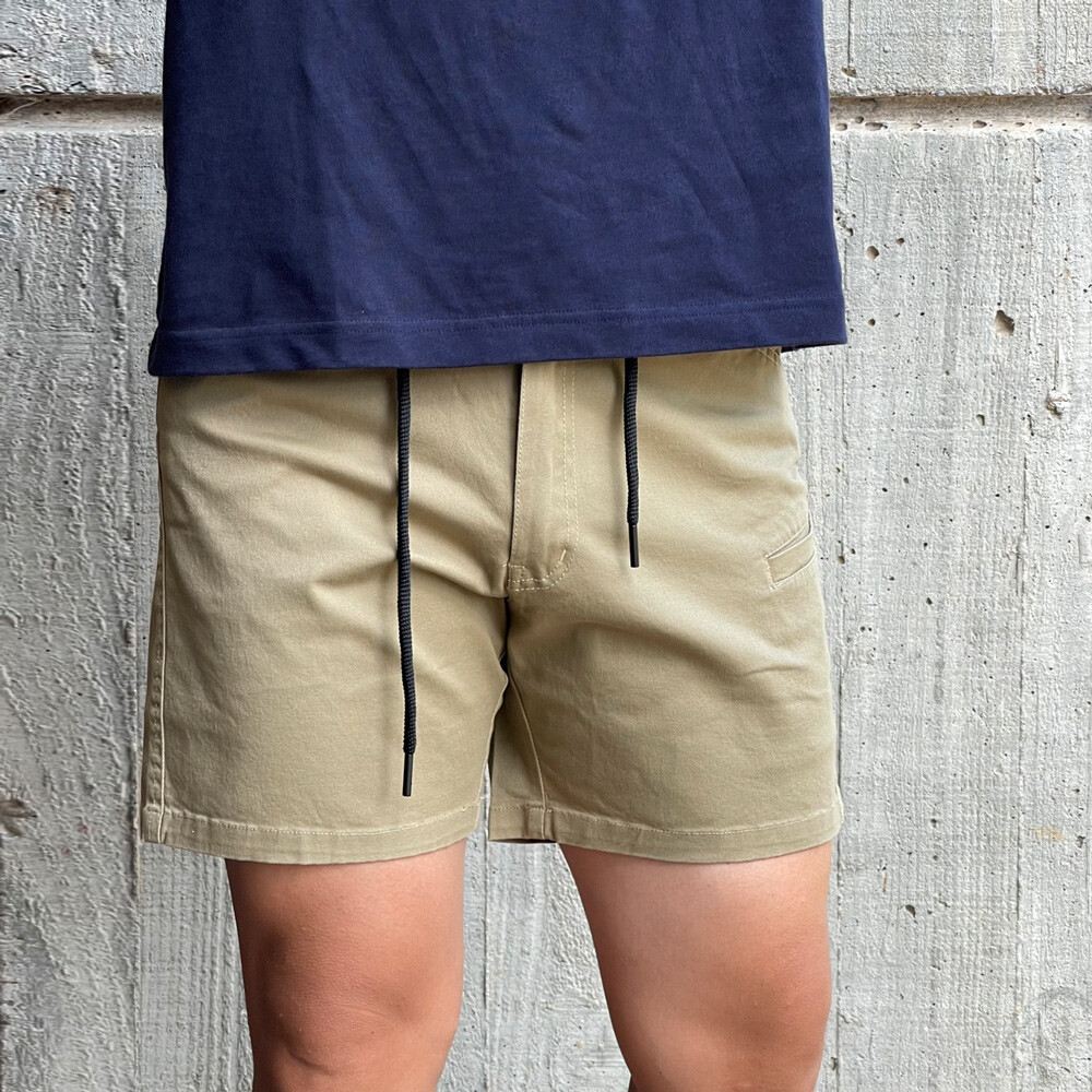 Stubbies Shorts Ruggers Stretchy Cotton Drill Elastic Waistband Work ...