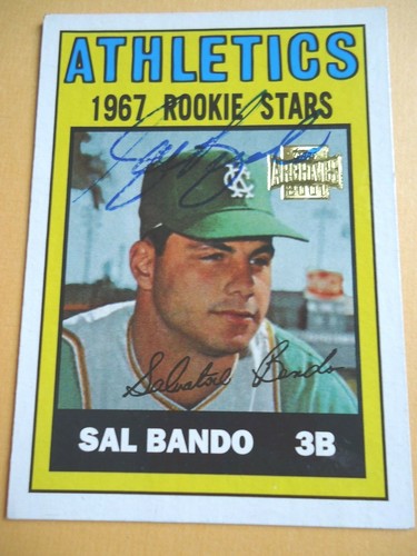 Sal Bando - 2001 Topps Archives Autographed Baseball card # 33 ...