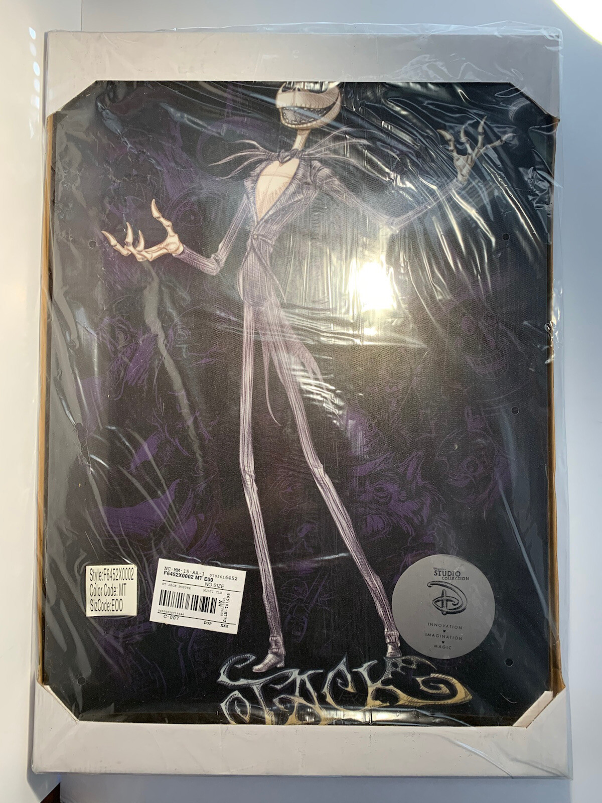 Nightmare Before Christmas Jack Screen Canvas Art Print Disney NBC NEW ...