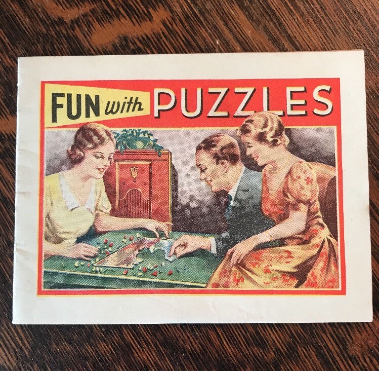 Vintage Advertising Book "Fun with Puzzles" Dr. Miles Nervine Alka ...