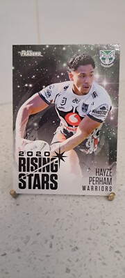 NRL 2021 TRADERS 2020 RISING STARS HAYZE PERHAM NEW ZEALAND WARRIORS RS ...