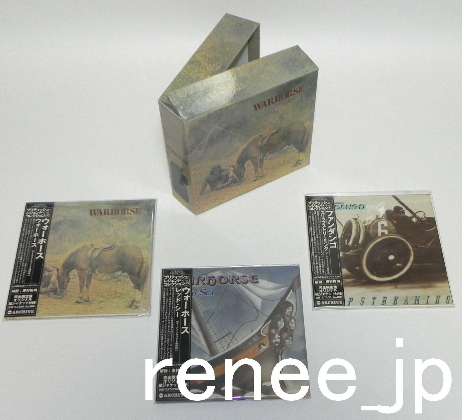 WARHORSE, FANDANGO / JAPAN Mini LP CD x 3 titles + PROMO BOX Set ...