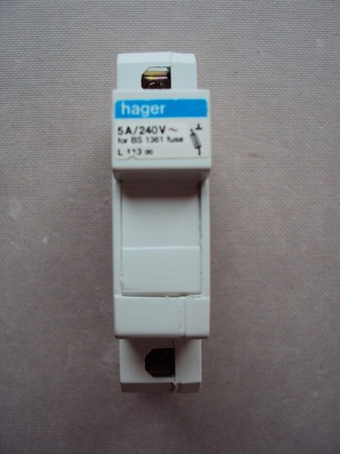 HAGER 5A L113 15A L115 20A L116 30A L118 5 15 20 30 AMP CARTRIDGE FUSE ...