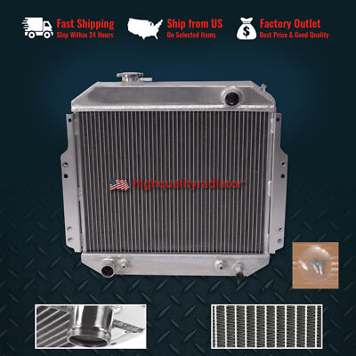 Aluminum radiator For 1988-1992 Nissan Forklift A10-A25 H20 AT 1989 ...