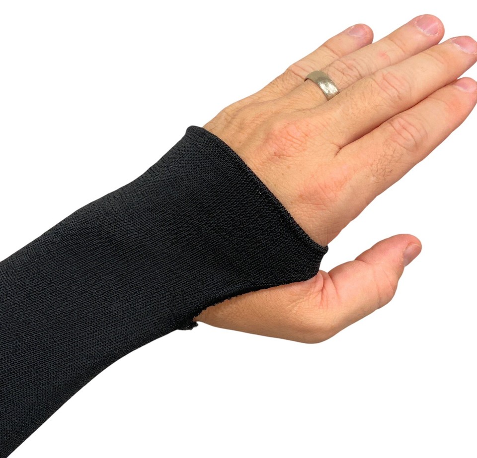 🌟(1 Pair) 18" Protective Arm Sleeves w/ Thumb Hole Cut Heat Resistant ...