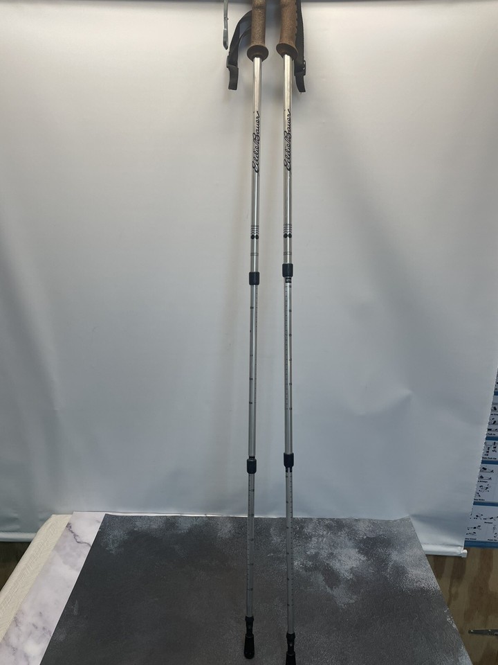 Eddie Bauer Adjustable Length Walking/ Hiking Sticks Anti Shock | eBay