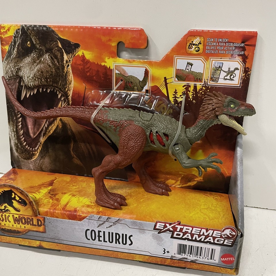 JURASSIC PARK WORLD DOMINION COELURUS DINOSAUR ACTION FIGURE EXTREME ...
