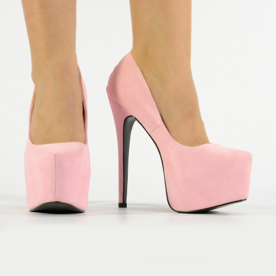 NEW WOMENS PARTY PLATFORM PUMPS KILLER HIGH HEELS STILETTO COURT SHOES ...