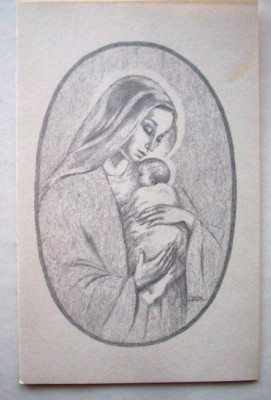 Madonna & Child Ann Adams vintage Christmas greeting card *II10 | eBay