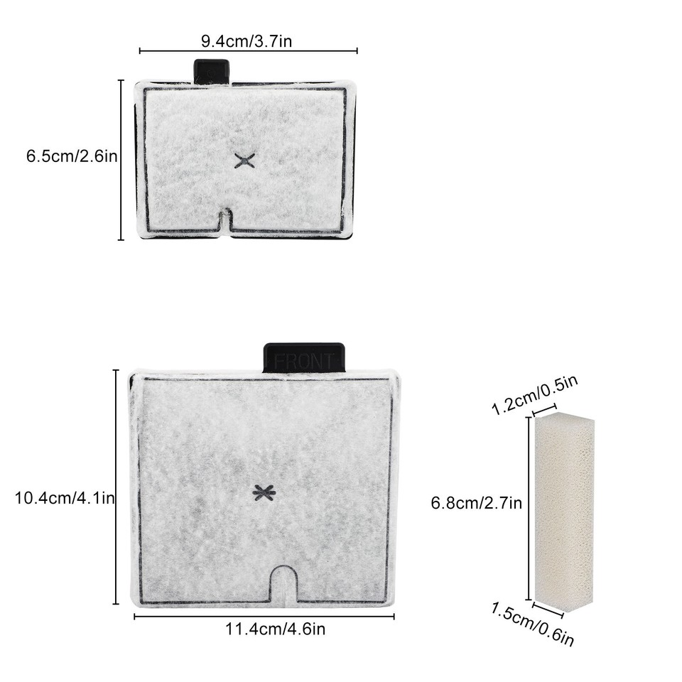 8 PCS Power Filter Cartridge for Aqueon Aquarium Fish Tank Replacement ...