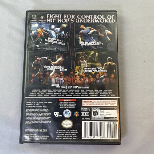 Def Jam Fight for NY Nintendo GameCube 2004 Fighting Video Game CIB ...