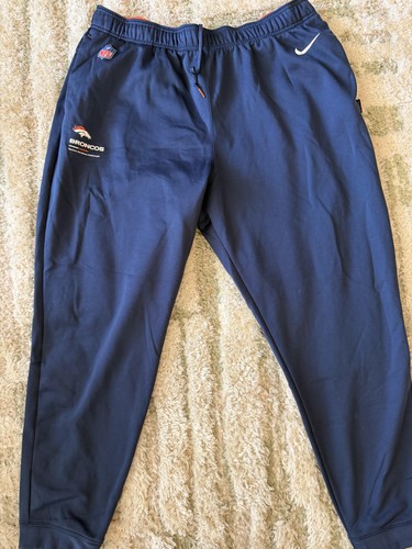 Denver Broncos Pants Mens 3XL Blue NFL Football Therma Fit Nike On ...