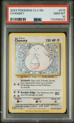 Pokemon Classic Collection Chansey Holo CLV 015/034 PSA 10 | eBay