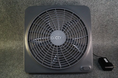O2COOL Fan Gray 10" Portable Camping Style – Battery/AC Powered | eBay