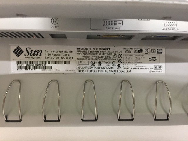 Sun Microsystems Ai24po 24" LCD Monitor 365-1423-01 for sale online | eBay